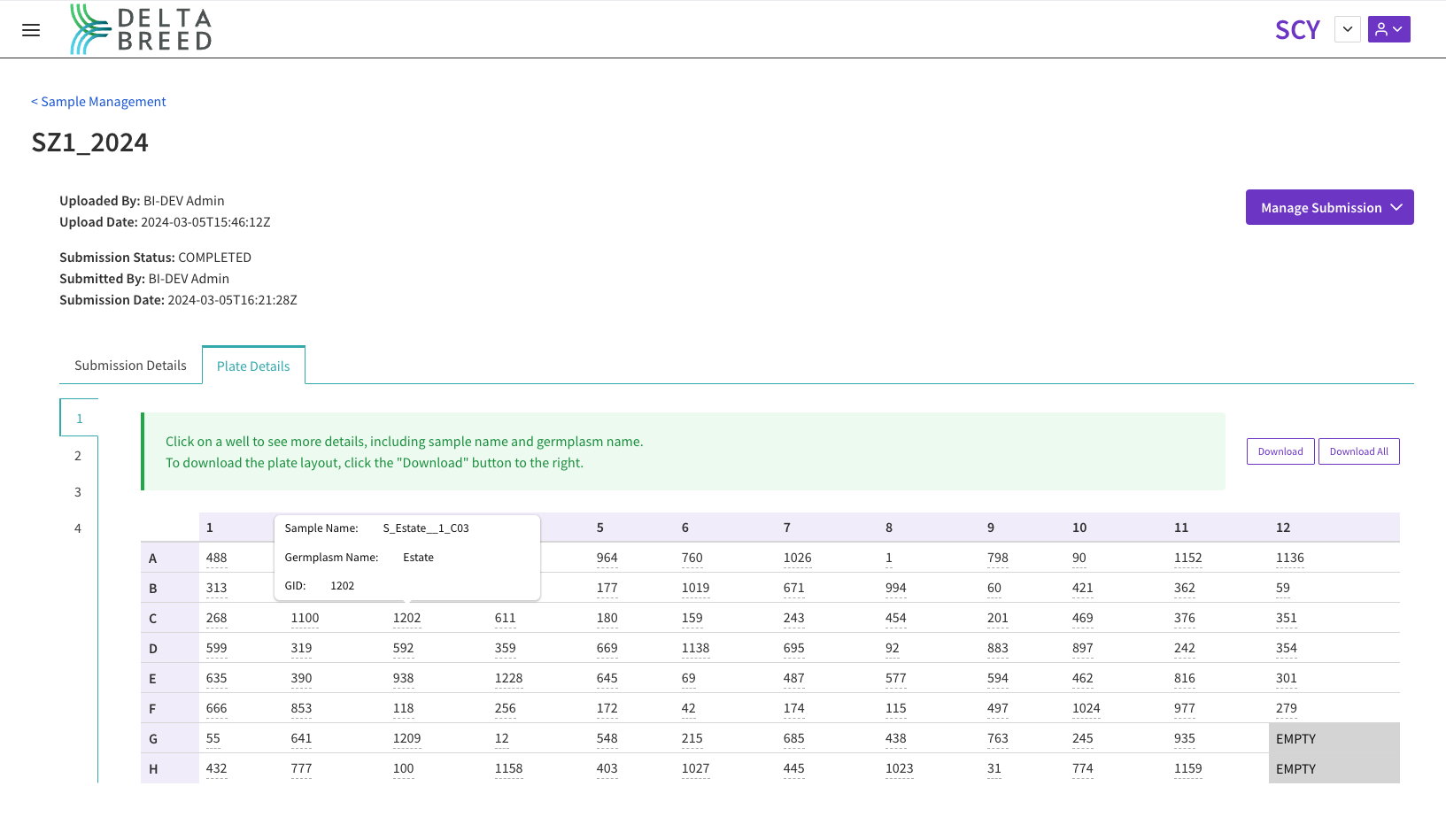 Sample Submission – Breeding Insight